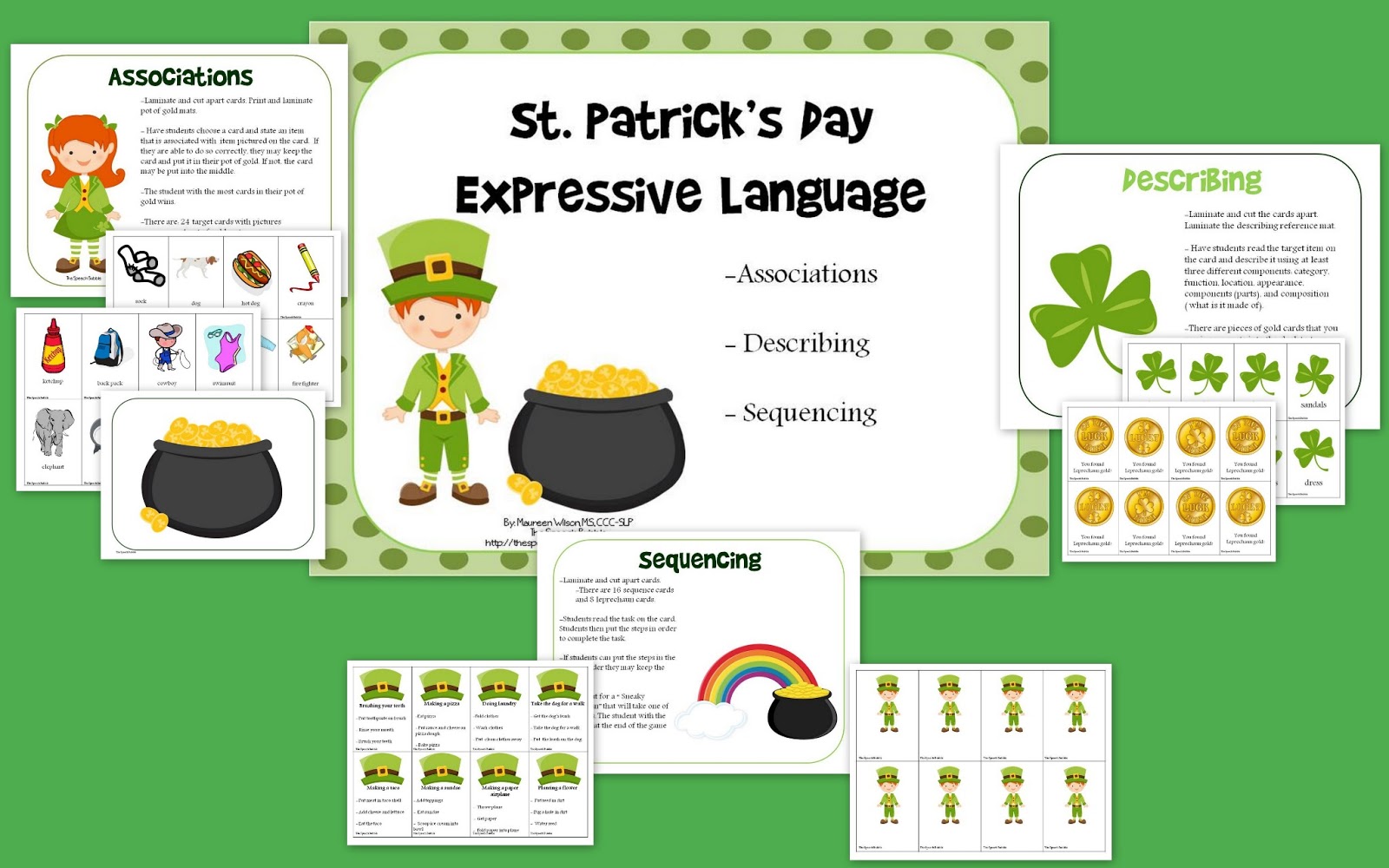 St. Patrick's Day Expressive Language Giveaway | The Speech Bubble SLP