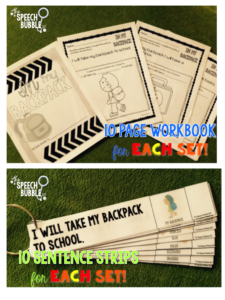 Back to School Clips - The Speech Bubble SLP