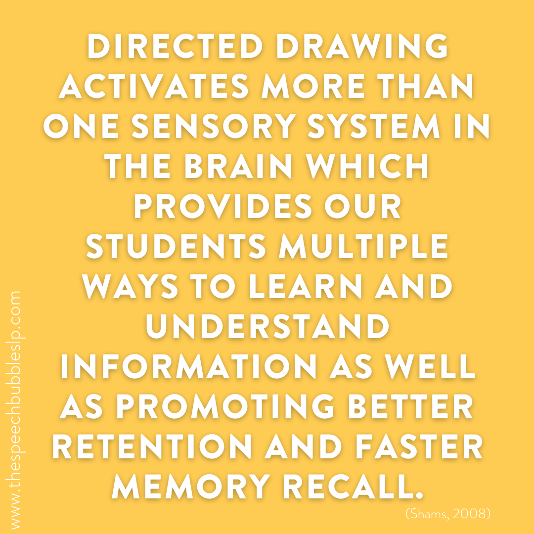 Using Directed Drawing in Speech Therapy - The Speech Bubble SLP